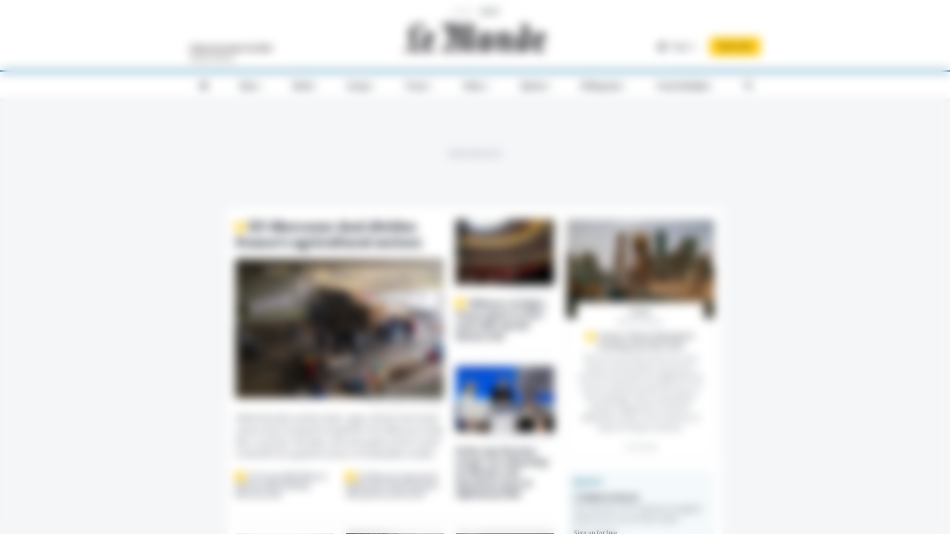 Le Monde in English – World news, culture and opinion - URL Scan Results | Tiny Scan