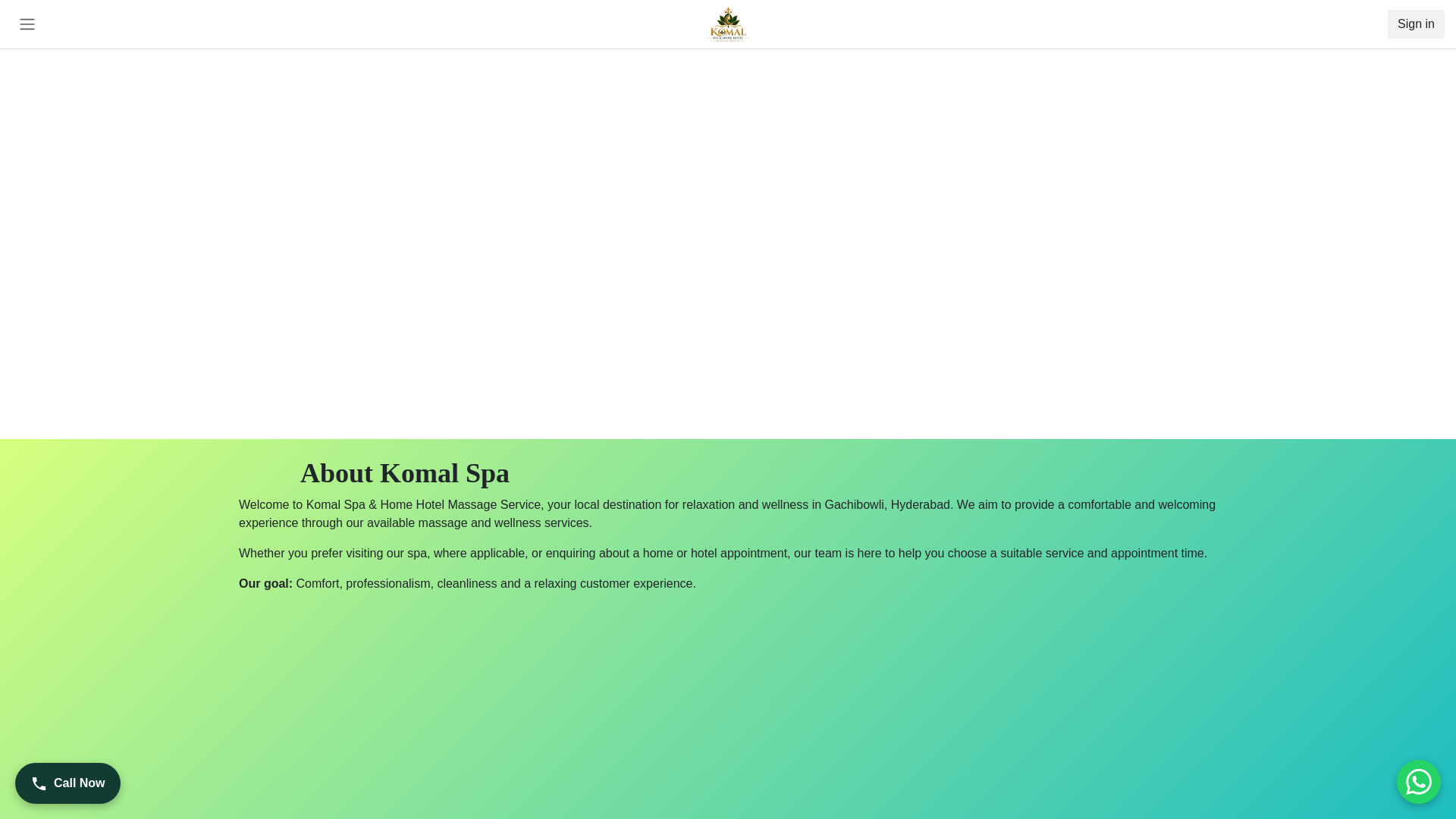 Komal Spa - URL Scan Results | Tiny Scan