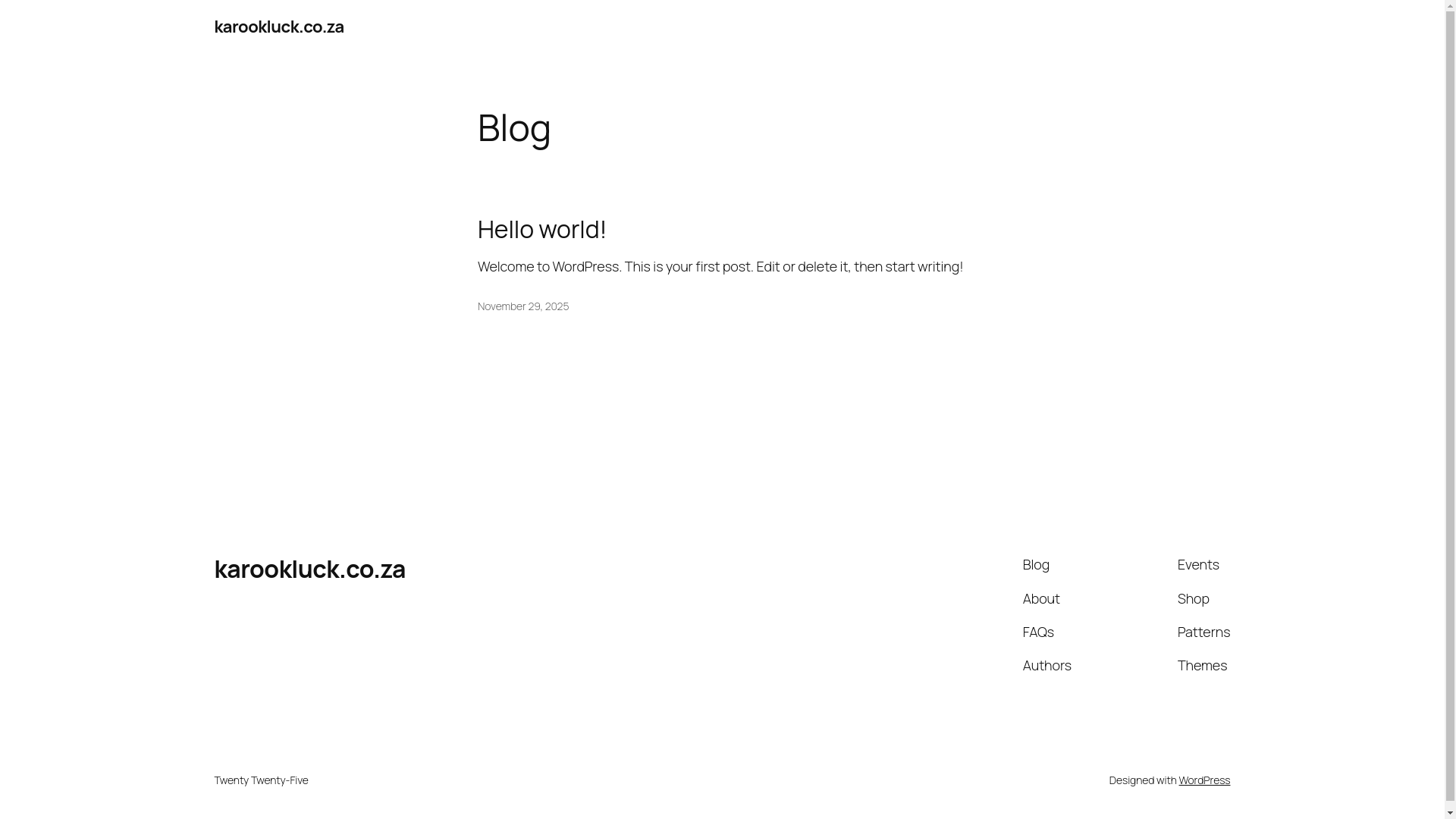 karookluck.co.za - URL Scan Results | Tiny Scan