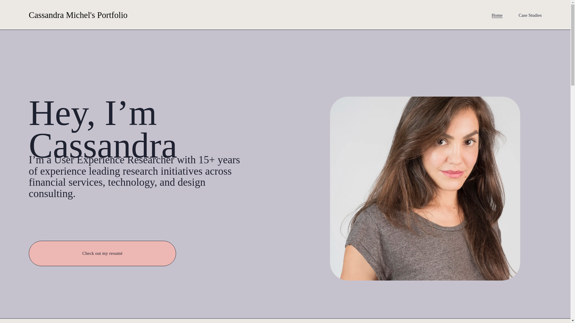 Cassandra Michel's Portfolio - URL Scan Results | Tiny Scan